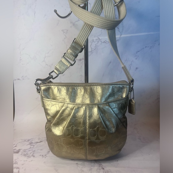 Coach | Bags | Coach Swing Pack In Gold | Poshmark
